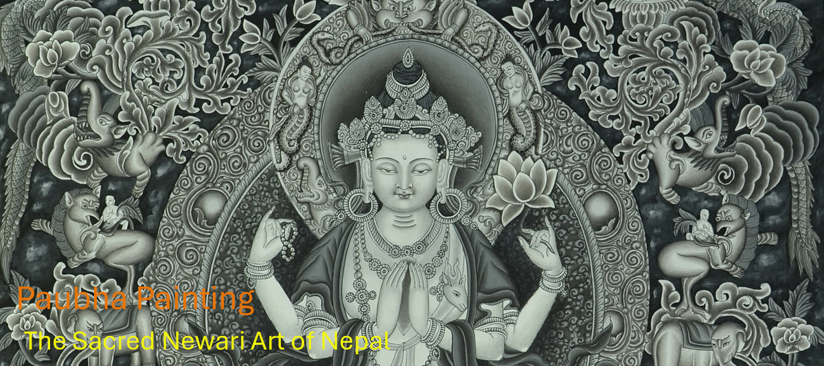 Paubha Painting The Sacred Newari Art Of Nepal Himalalayan Mart
