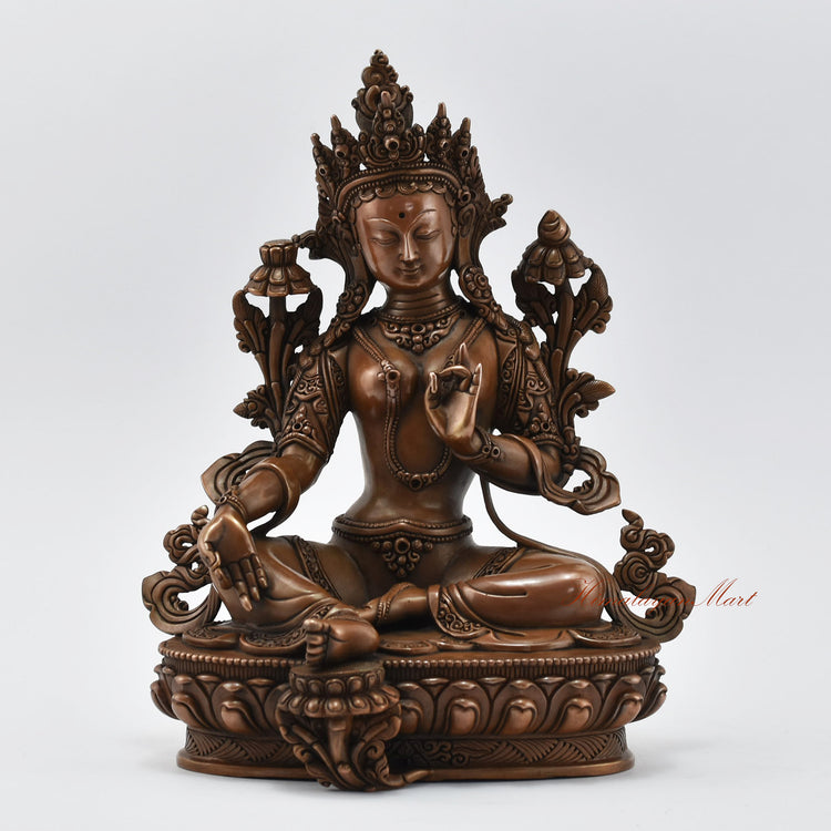 Bodhisattva Green Tara Statue Symbol of Swift Compassion & Enlightened ...