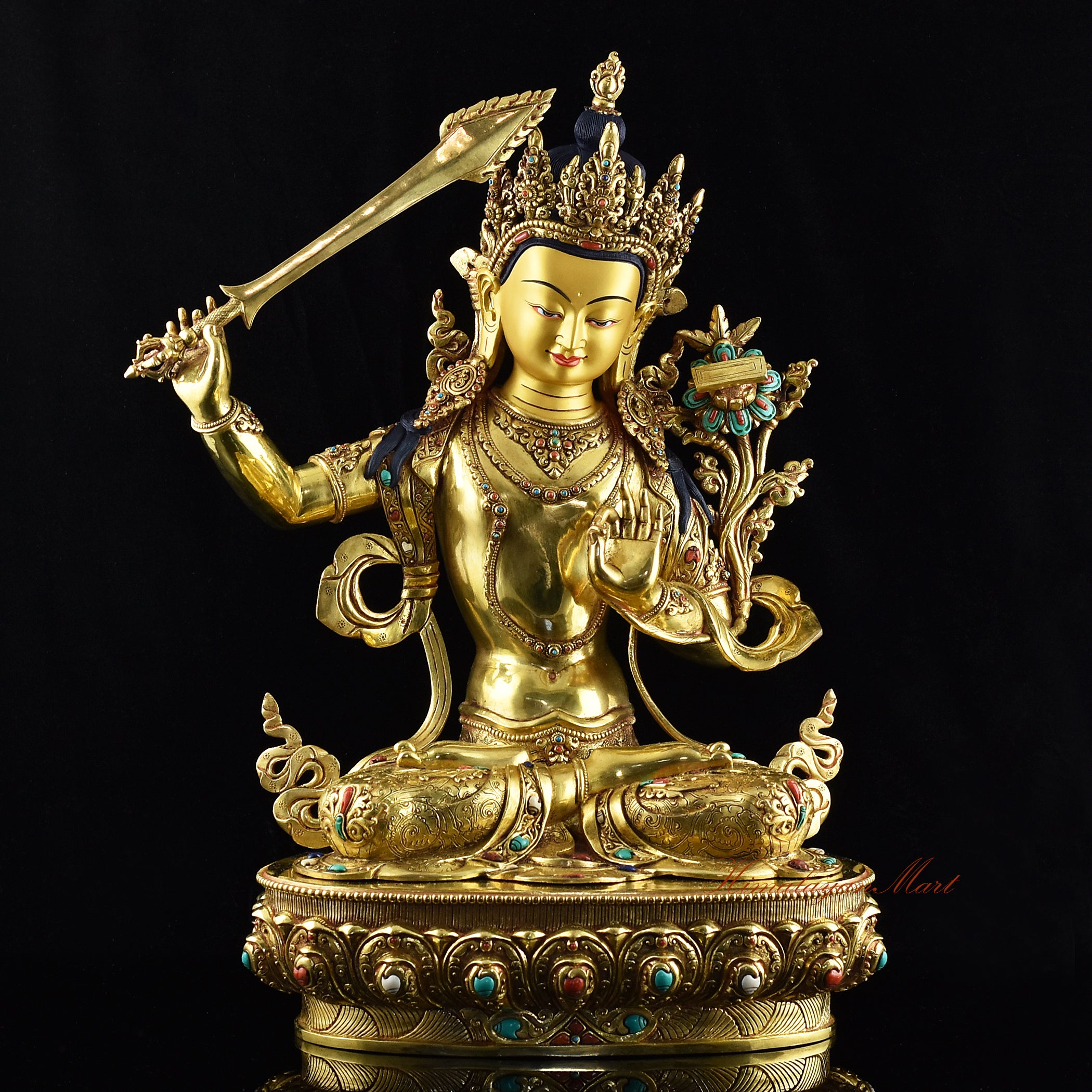 Buddhist Manjushri Statue | Jampelyang – The Bodhisattva of Wisdom ...