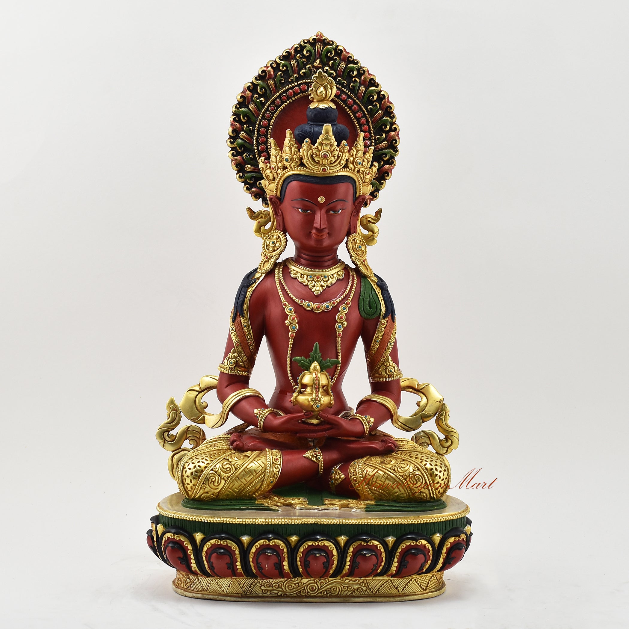 Hand-Painted Amitayus Statue Aparamita The Embodiment of Endless Life ...