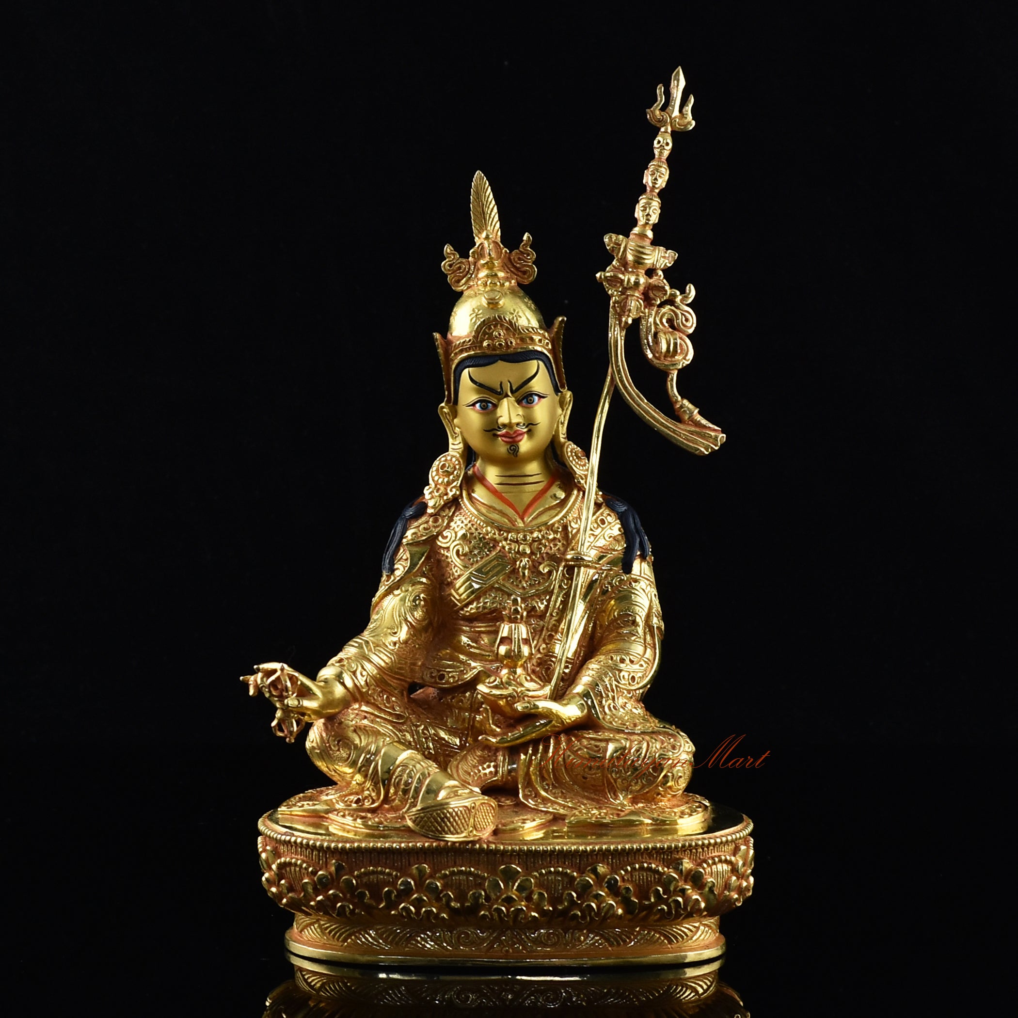 Lotus Born Padmasambhava Statue Sacred Masterpiece Himalayan Artistry ...