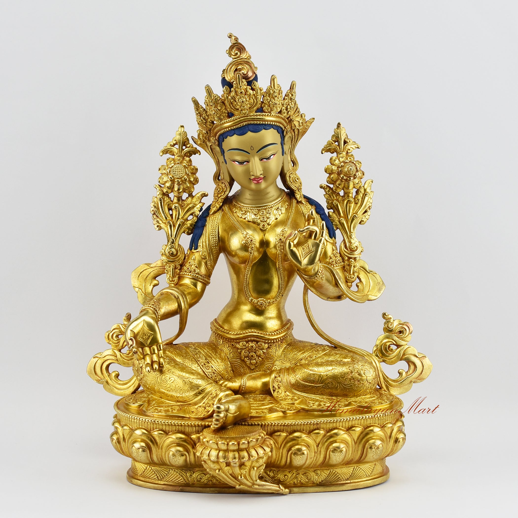 Tibetan Green Tara Statue | Dholma The Bodhisattva of Majestic Rescuer ...