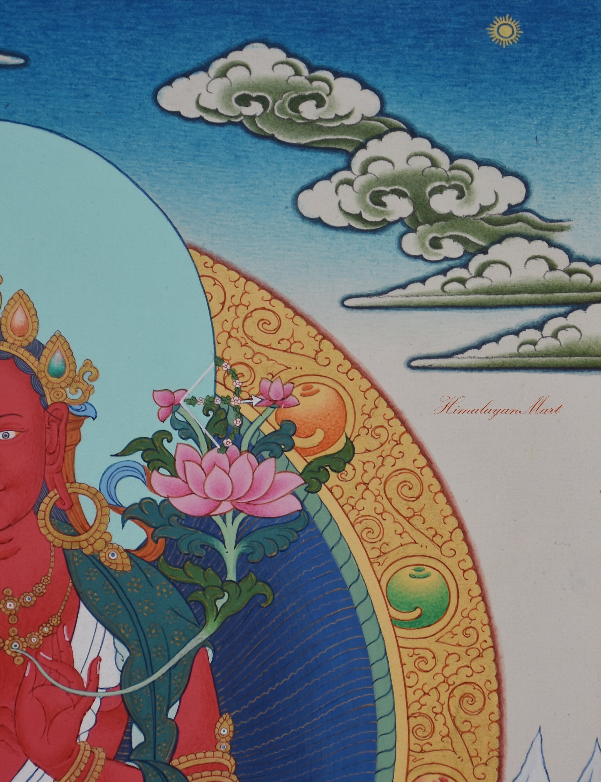 Red Tara Thangka Painting | Red Tara The Wish Fulfilling Tara ...